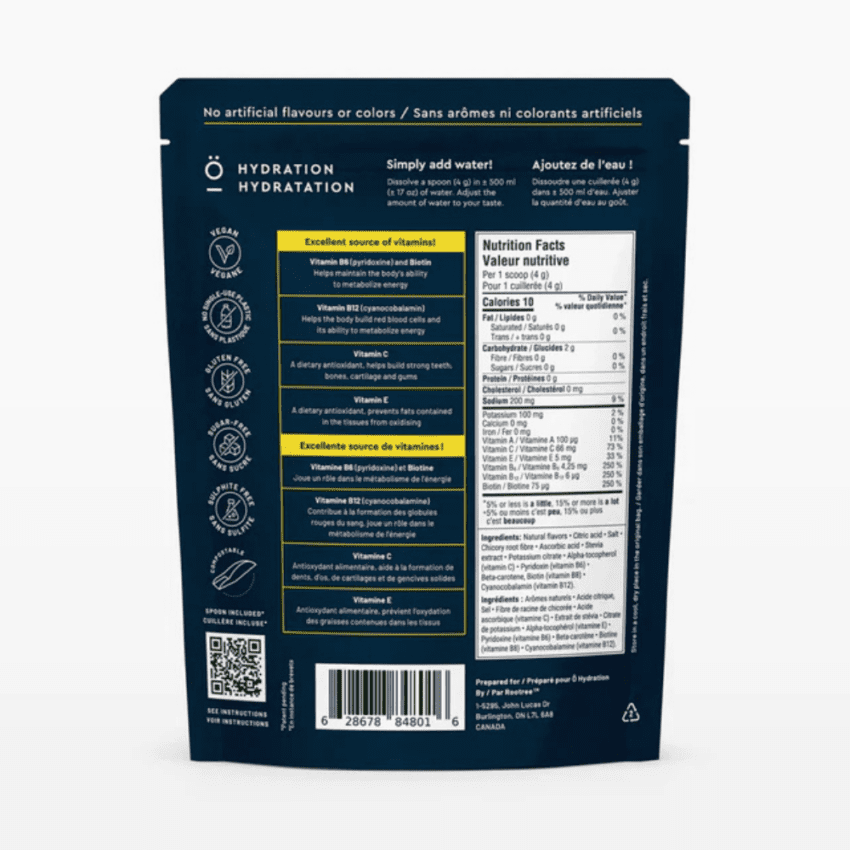 🍁 Ö HYDRATION - Lemonade, 80g - 24 servings - Sweet & Sprouted Canada