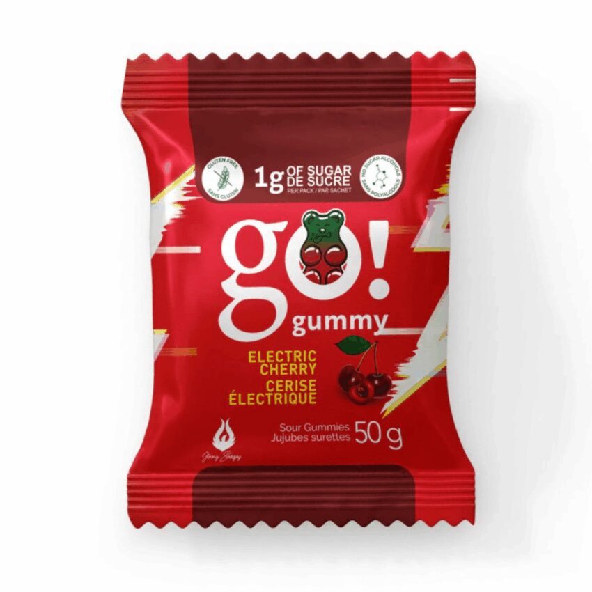 🍁 GO Gummy - Electric Cherry, 50g - Sweet & Sprouted Canada